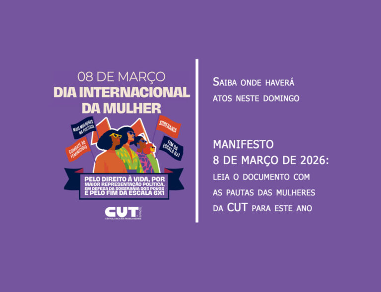 Manifesto – 8 de Março: CUT vai às ruas pelo fim da violência contra a ...